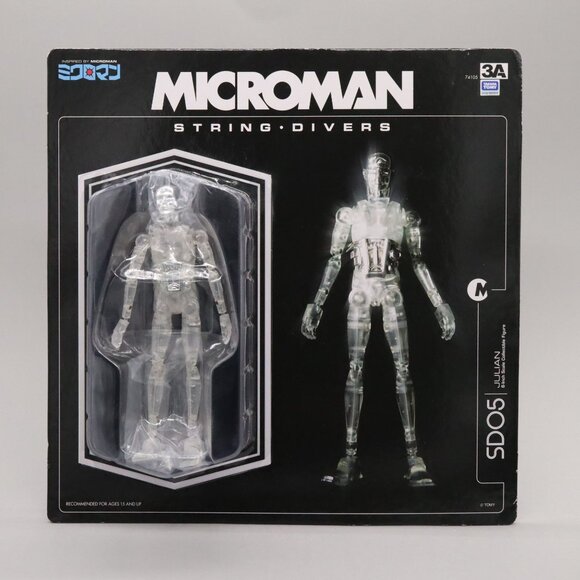 Toys | Microman Sting Divers Julian Silver Figure 3a Takara Tomy 7415 ...